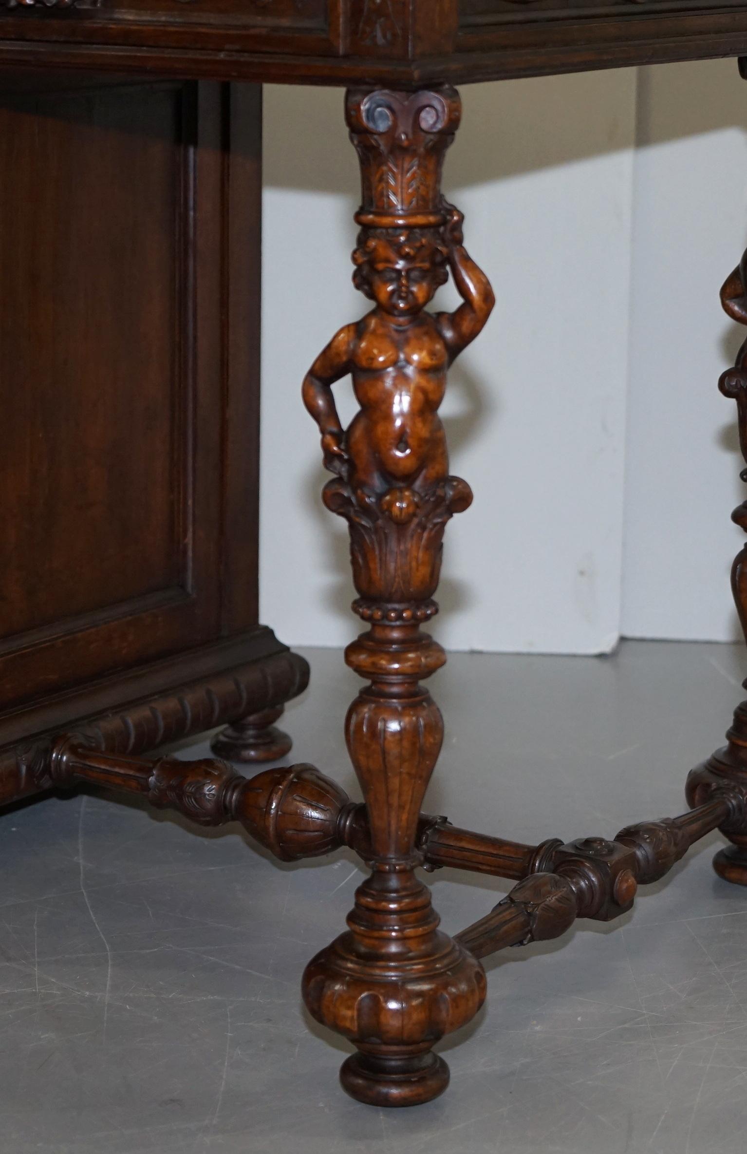 Sublime circa 1840 Italian Hand Carved Walnut Venetian Writing Table ...