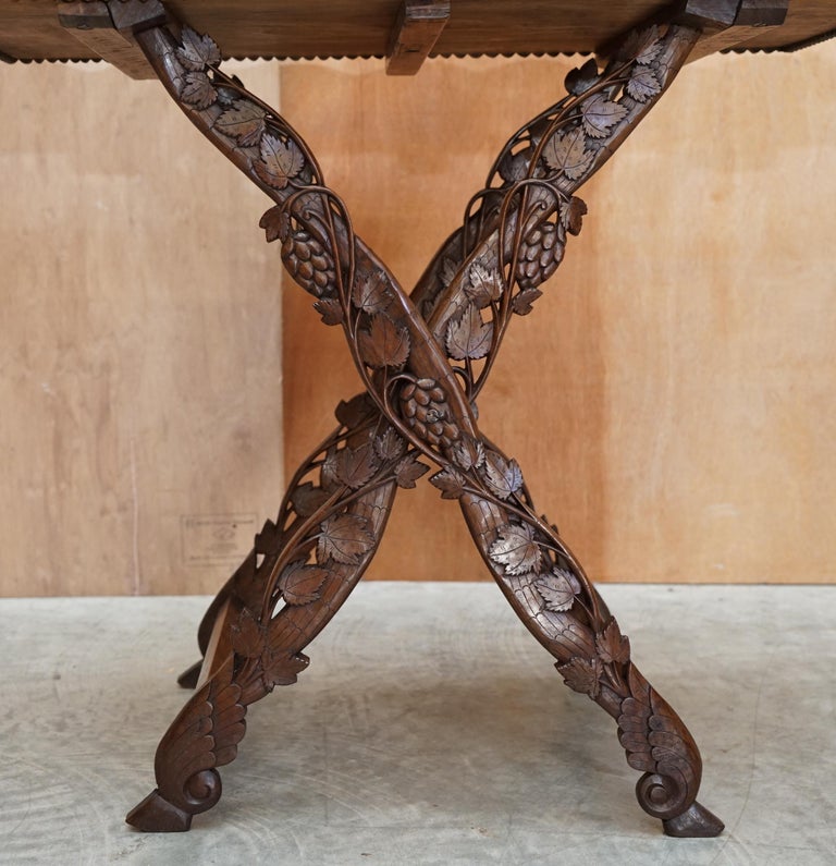 Sublime circa 1880 Antique Hand Carved Anglo Indian Serving Tray Table ...
