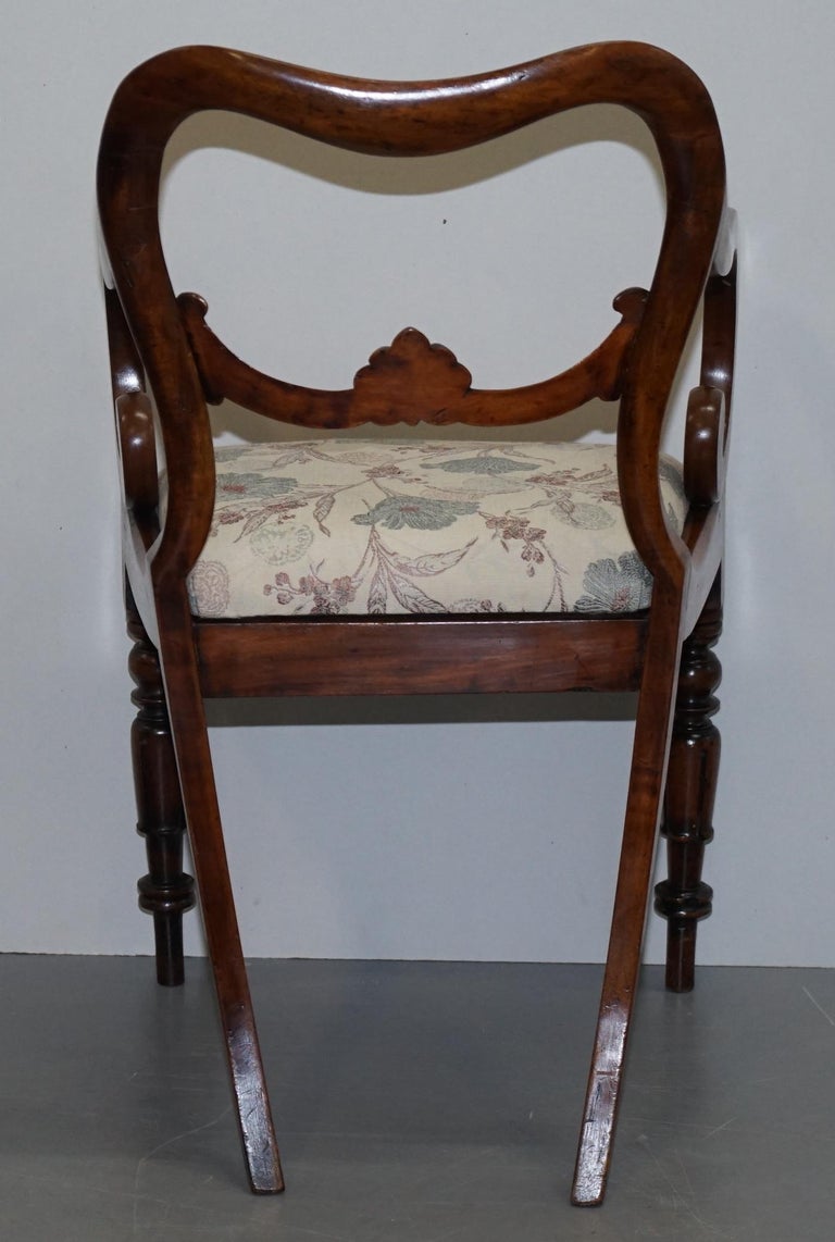 Sublime Early Victorian Walnut Kidney Shaped Back Carver Occasional ...