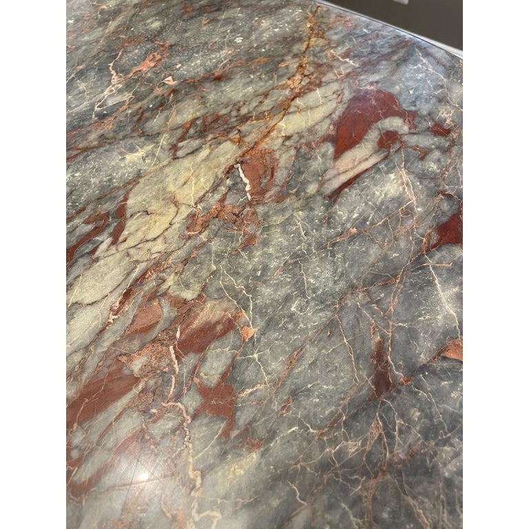 Sublime Vintage Roche Bobois Oval Marble Dining Table at 1stDibs