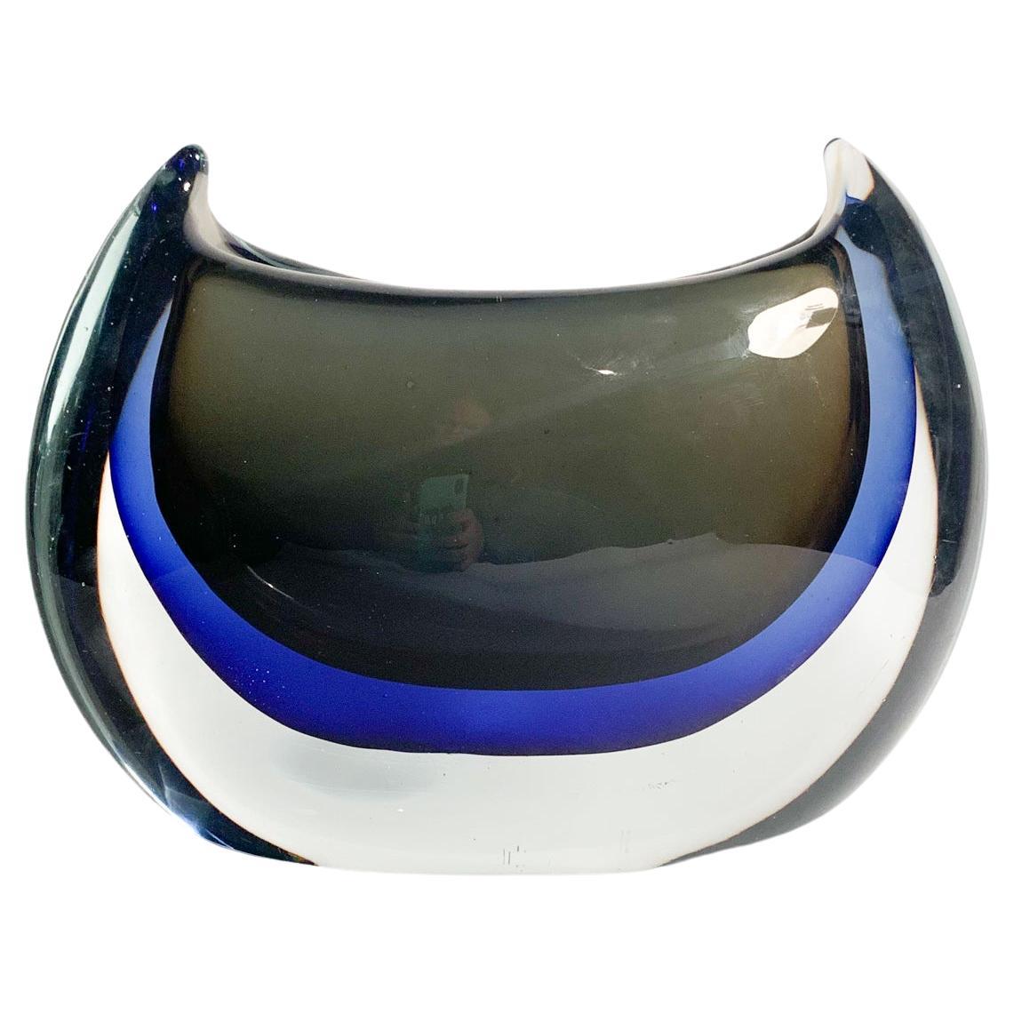 Murano Submerged Glass Vase 30 cm high, attributed to Flavio Poli ...