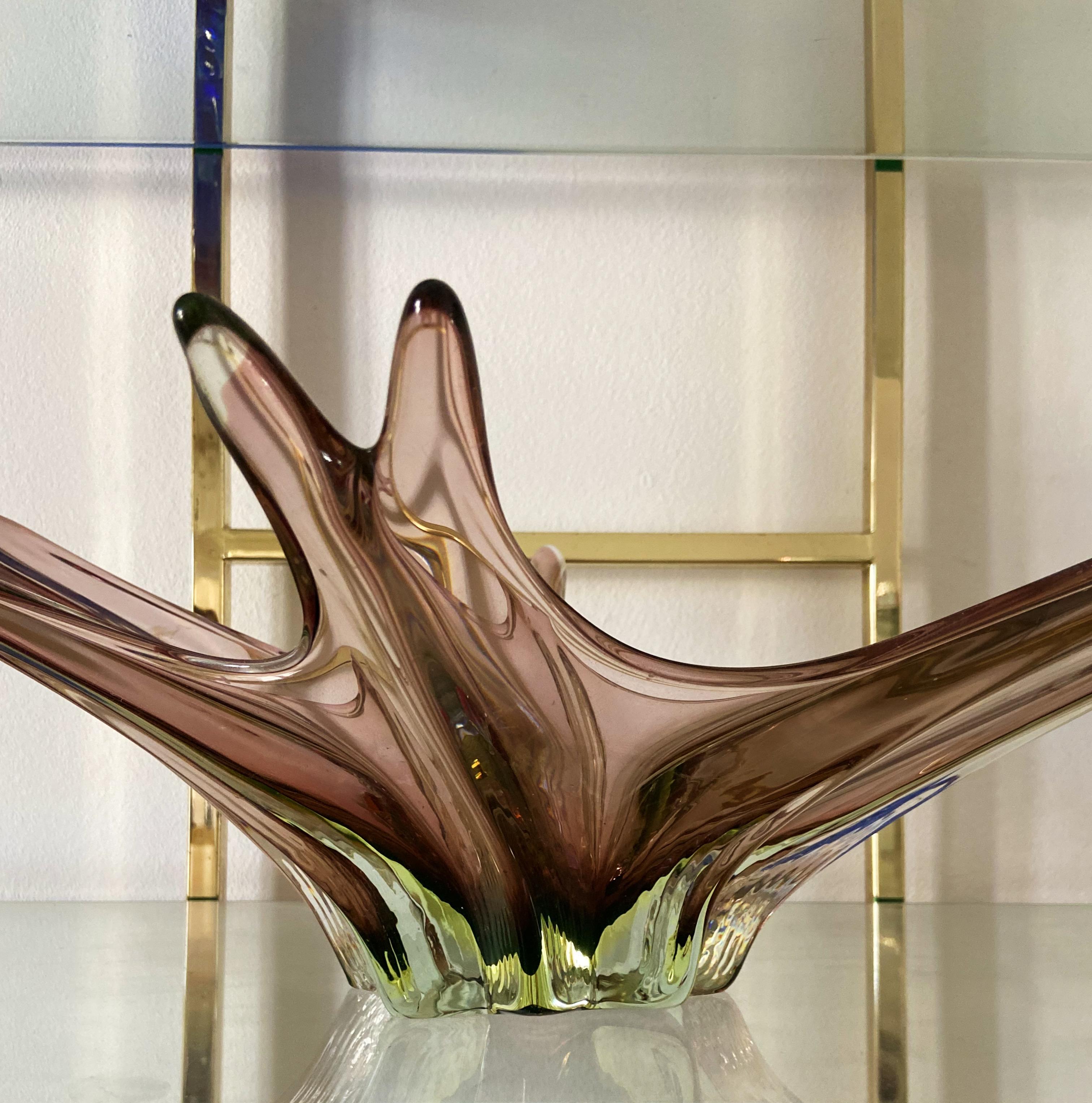 Submerged Murano glass centerpiece by Flavio Poli, 1960s For Sale at ...