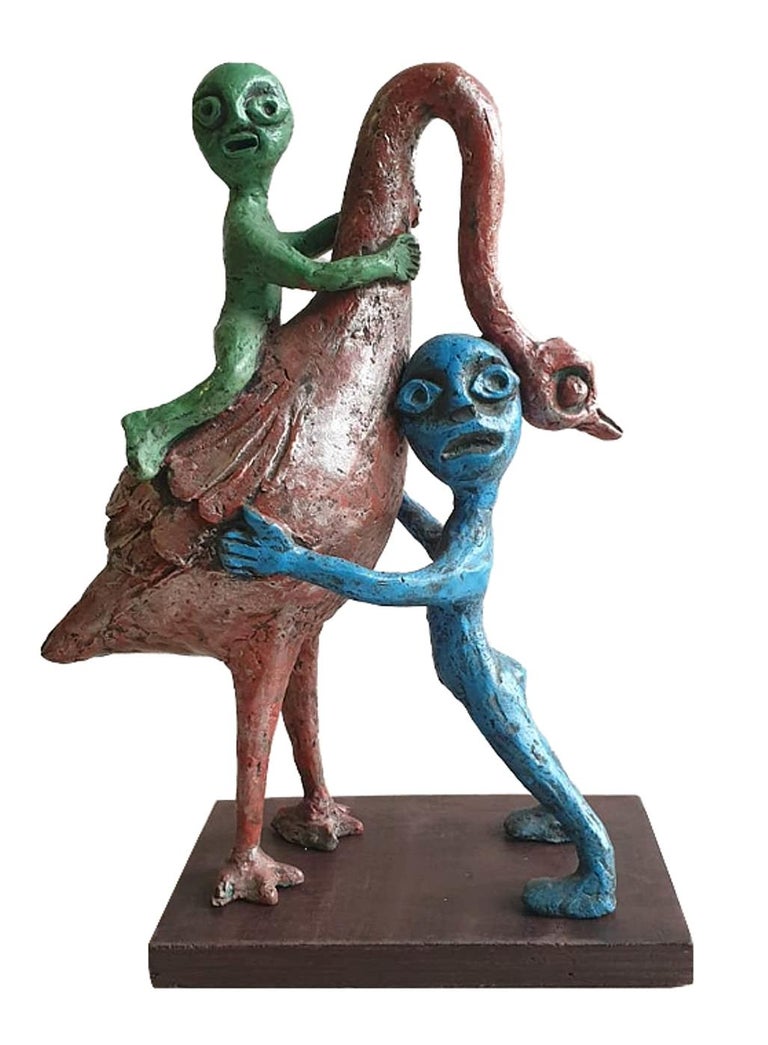Subrata Biswas - Innocent Life, Figurative Bronze by Contemporary Indian Artist "In Stock" For ...