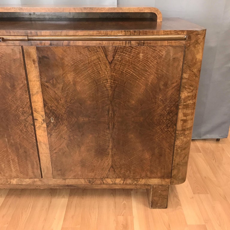 Substantial German Art Deco Buffet in Finely Figured French Walnut at ...