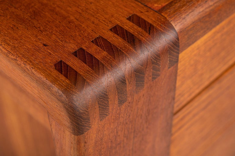 Substantial Mid-Century Modern Executive Desk by D-Scan in Teak, c ...