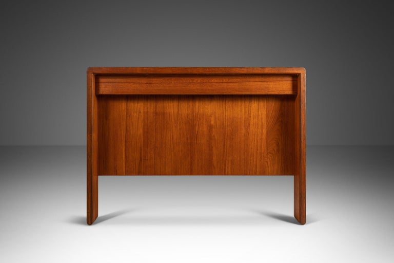 Substantial Mid-Century Modern Executive Desk by D-Scan in Teak, c ...