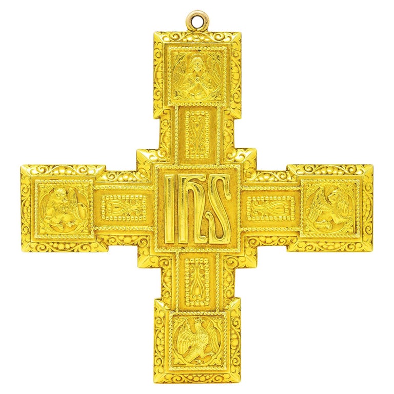 Substantial Tiffany and Co. 18 Karat Yellow Gold Evangelist Bishop's ...
