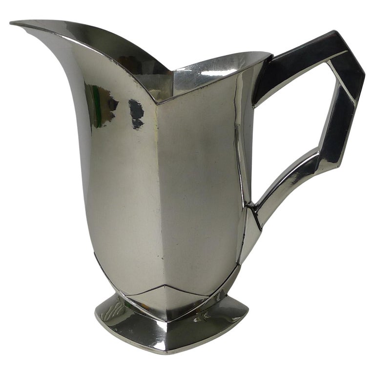 Sue et Mare for Orfèvrerie Gallia / Maison Christofle, Art Deco Jug c ...
