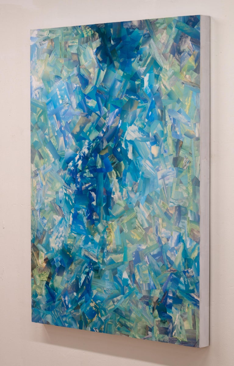 Sue Fox - BLUE SKIES FOR ANDREW - Collage of Sky on Panel For Sale at ...
