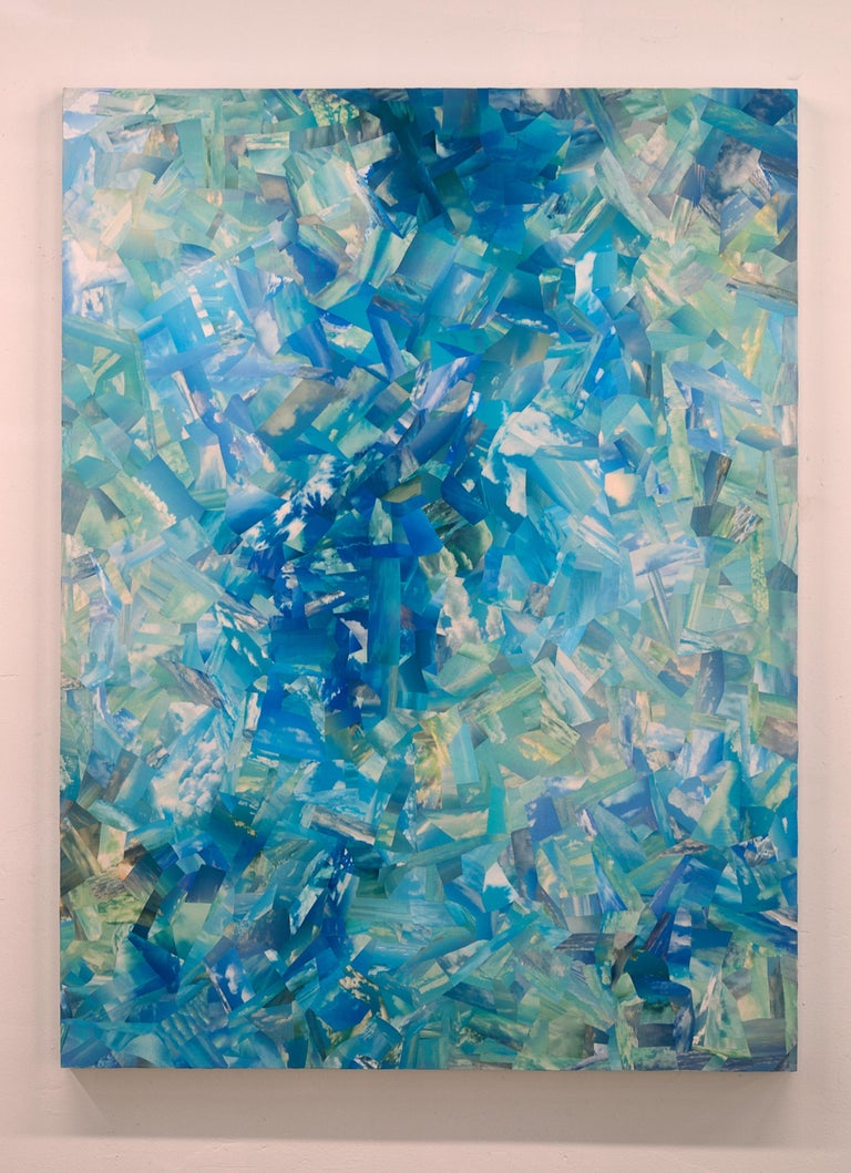 Sue Fox - BLUE SKIES FOR ANDREW - Collage of Sky on Panel For Sale at ...