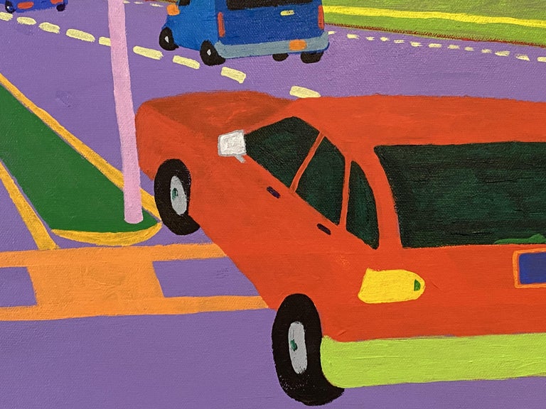 Sue Graef - Left Turn, Painting, Acrylic on Canvas For Sale at 1stDibs