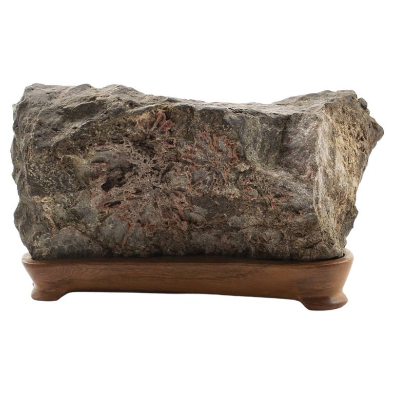 Suiseki Rock-Stone on a Base of Wood, Japan For Sale at 1stDibs