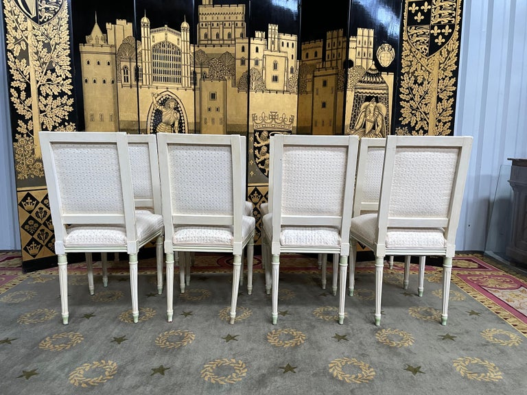 Suite De 8 Chaises de Style Louis XVI For Sale at 1stDibs