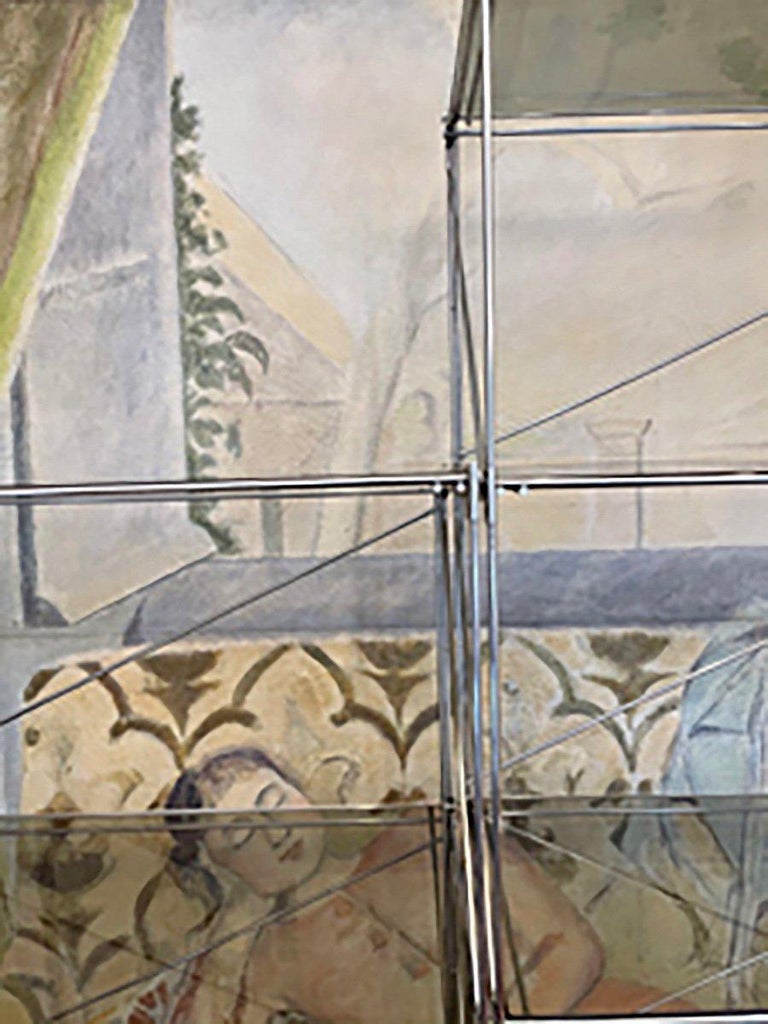 Suite Of 3 Showcases Silver Steel And Gray Smoked Glass - Max Sauze ...