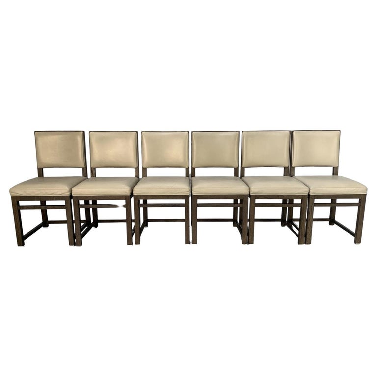 Suite of 6 B&B Italia “Maxalto Simplice” Dining Chairs in Oak and ...