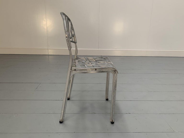 Suite of 8 Artifort “Hello There” Dining Outdoor Chairs in Aluminium ...