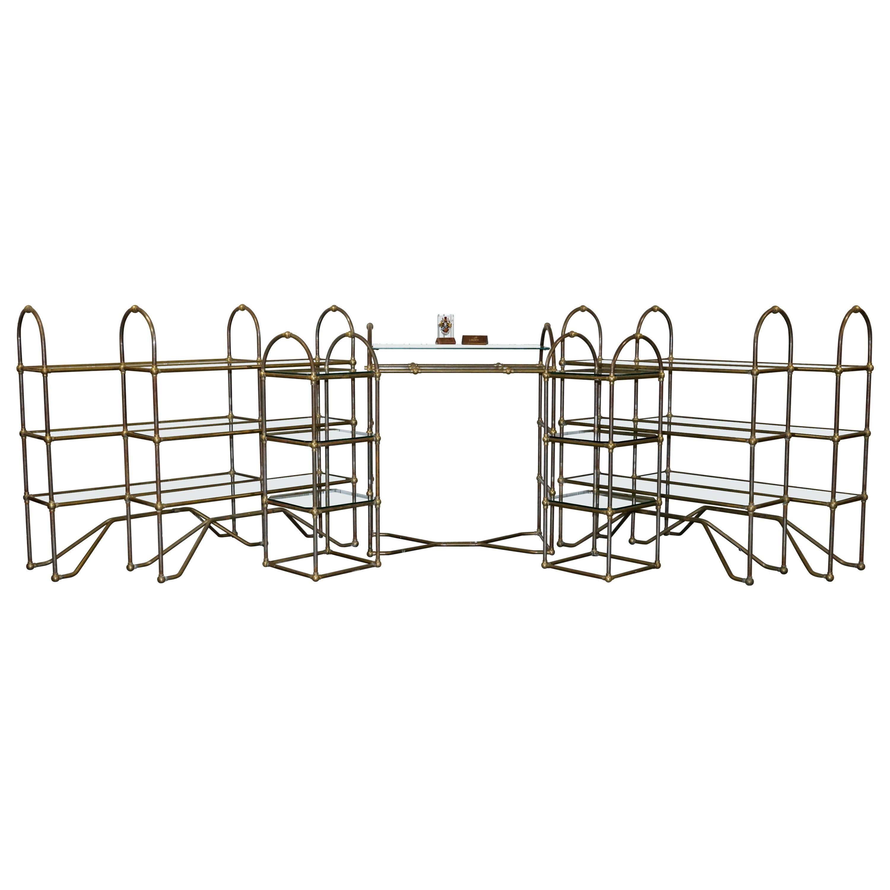 French Industrial Rolling Rack of Steel and Wood at 1stDibs