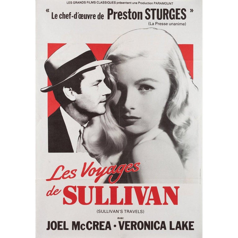 Sullivan's Travels R1970s French Half Grande Film Poster For Sale at ...