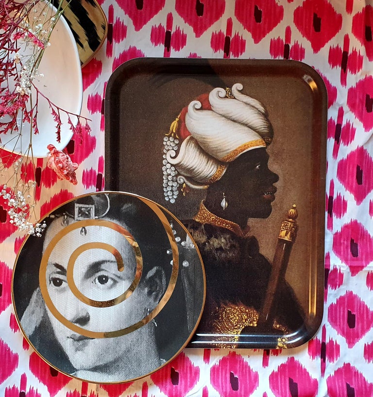 Sultan Gold Porcelain Plate 05 For Sale at 1stDibs