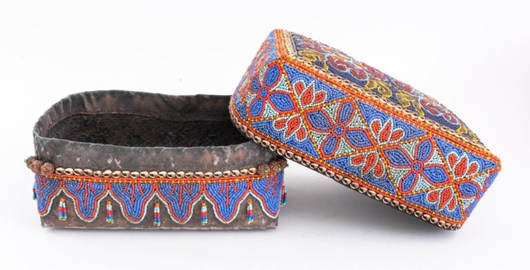 Sumatran Beaded Boxes, Group of 9 For Sale at 1stDibs