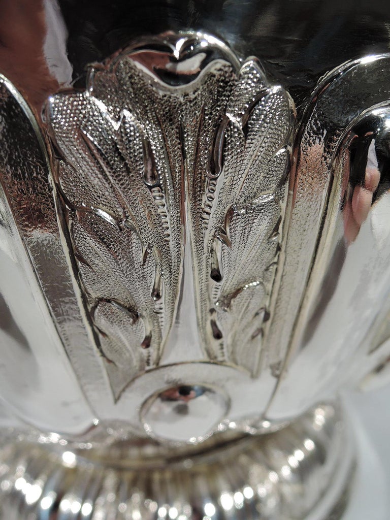 Sumptuous Antique English Sterling Silver Classical Centerpiece Punch ...