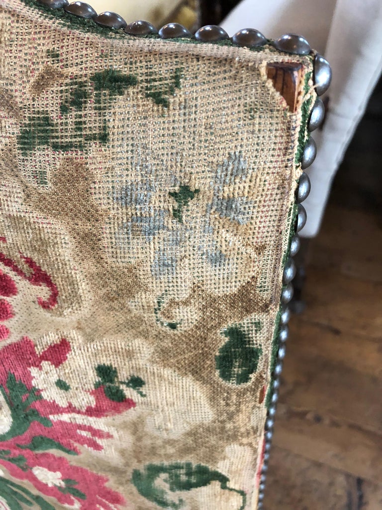 Sumptuous Set of Six Dining Side Chairs with Original Cut Velvet ...