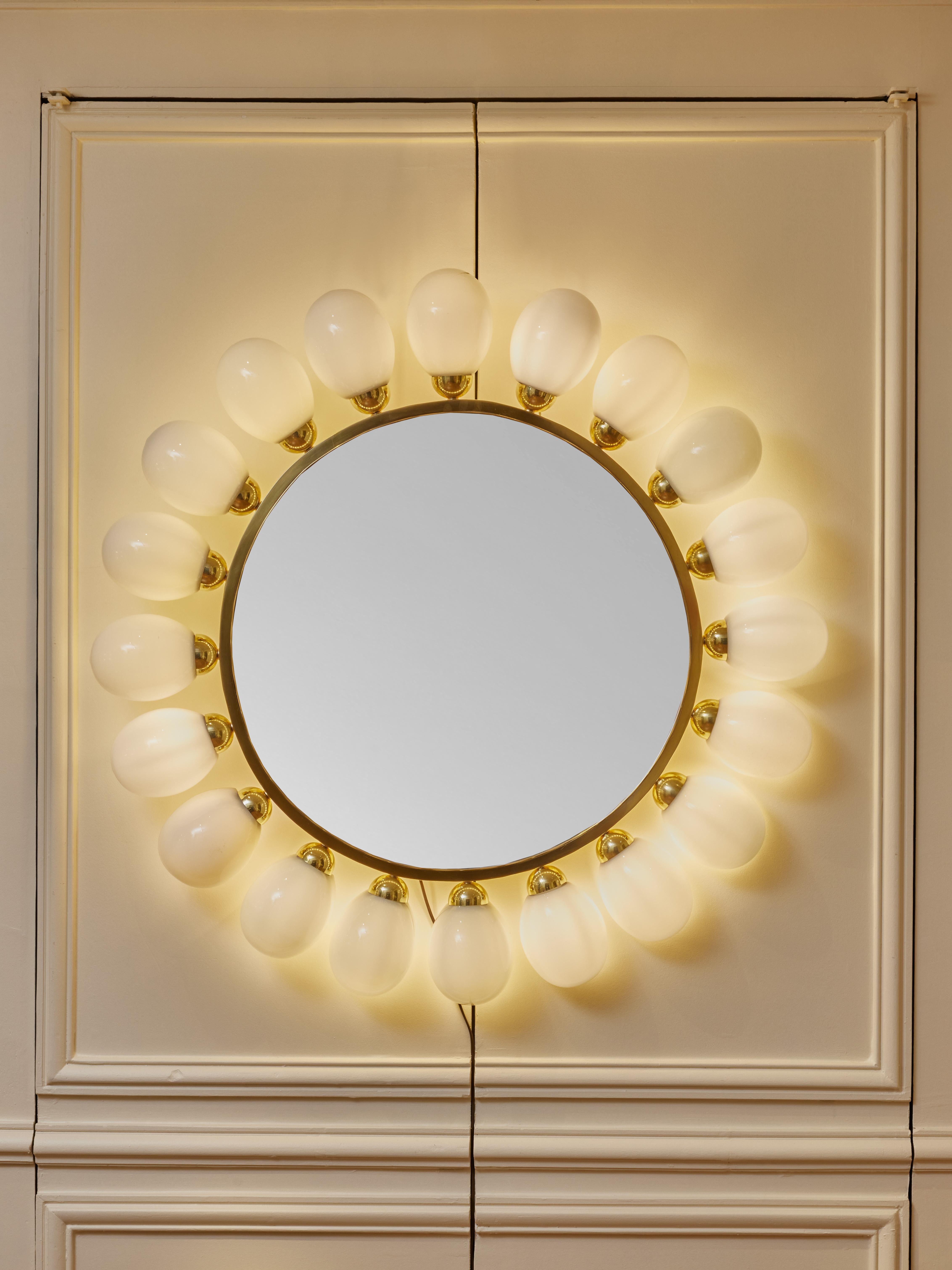 "Sun" mirror by Studio Glustin at 1stDibs