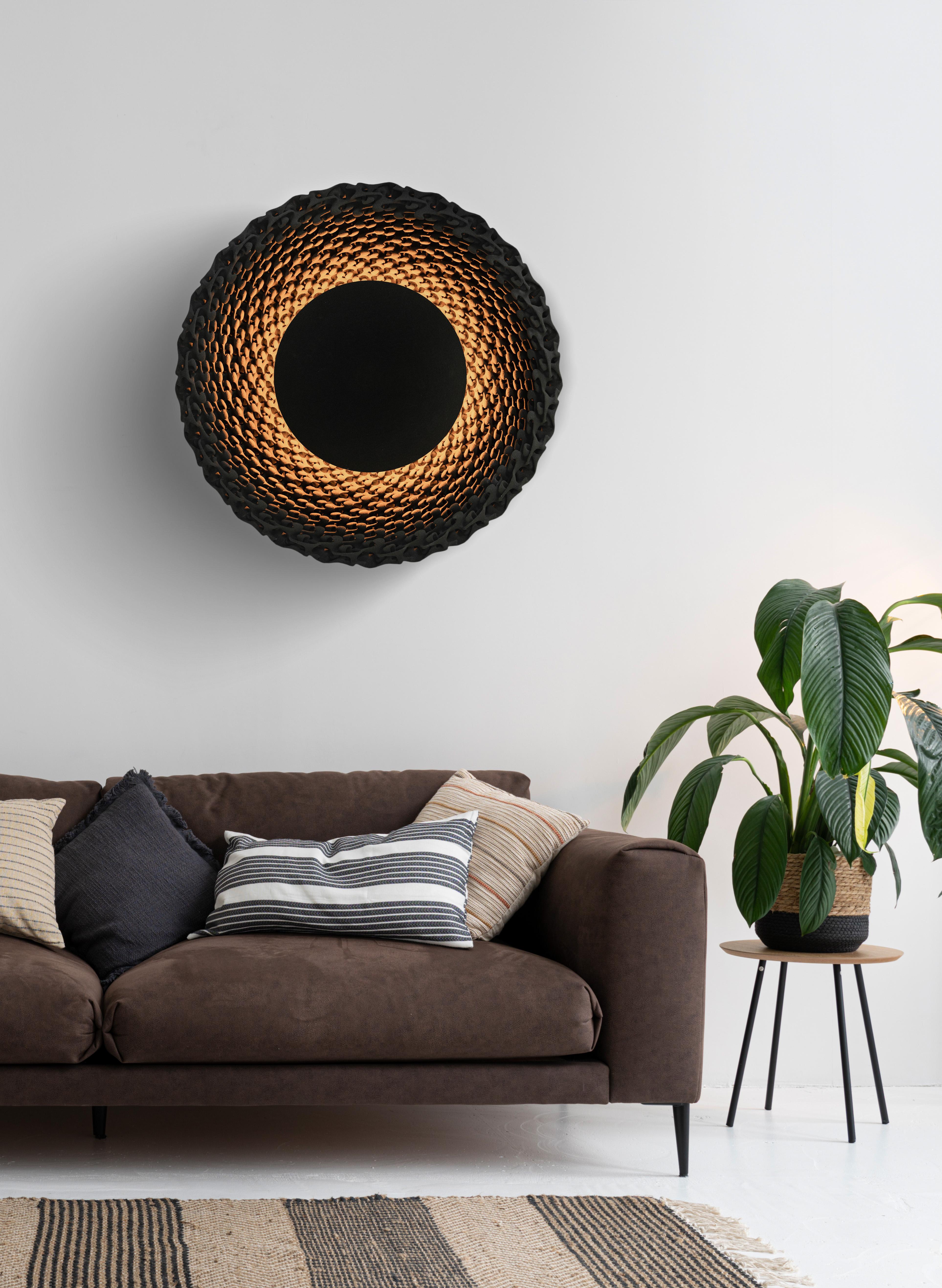Sun Wall Lamp, 3D-Printed Sand, Parametric Atmospheric, Mood Lighting ...