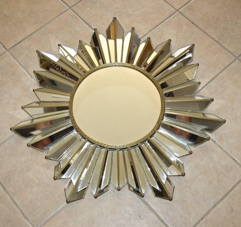 Sunburst Starburst Kaleidoscope Wall Mirror at 1stDibs