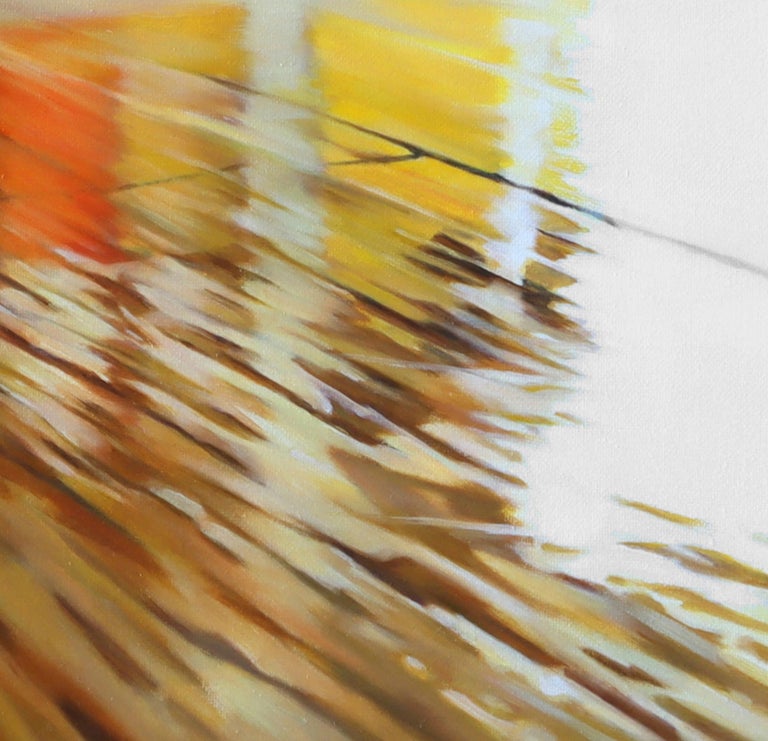 SungHee Jang - LAZY DAY, Small scale painting of light-filled interior ...