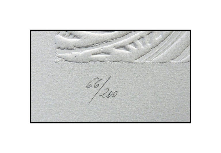 Sunol Alvar - Sunol Alvar Original Embossed Color Lithograph Signed ...