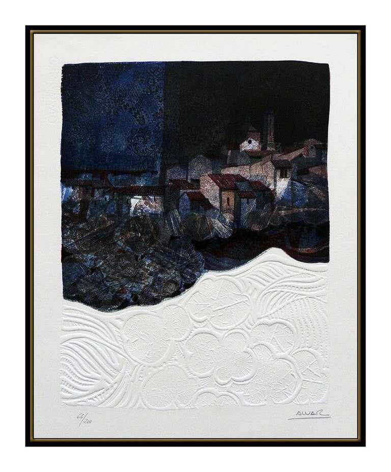 Sunol Alvar - Sunol Alvar Original Embossed Color Lithograph Signed ...