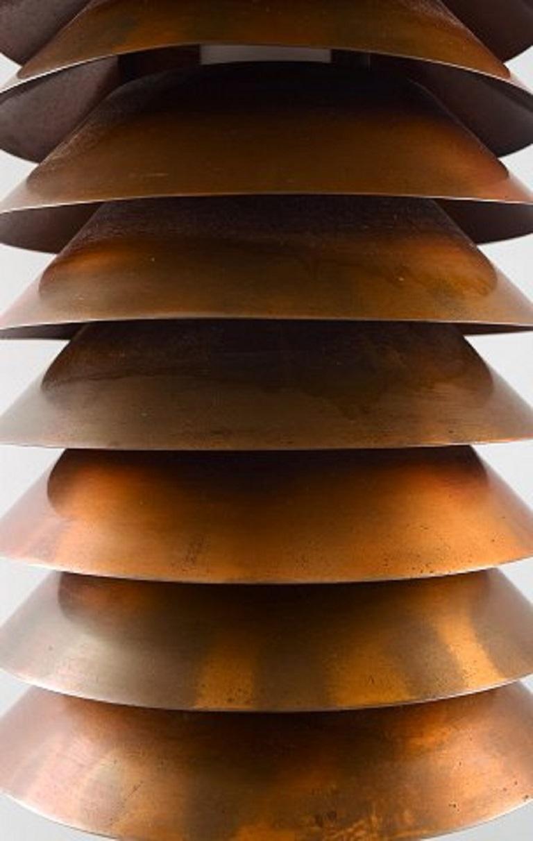 Sunray Tricity, Table Lamp of Copper with Ten Shades at 1stDibs