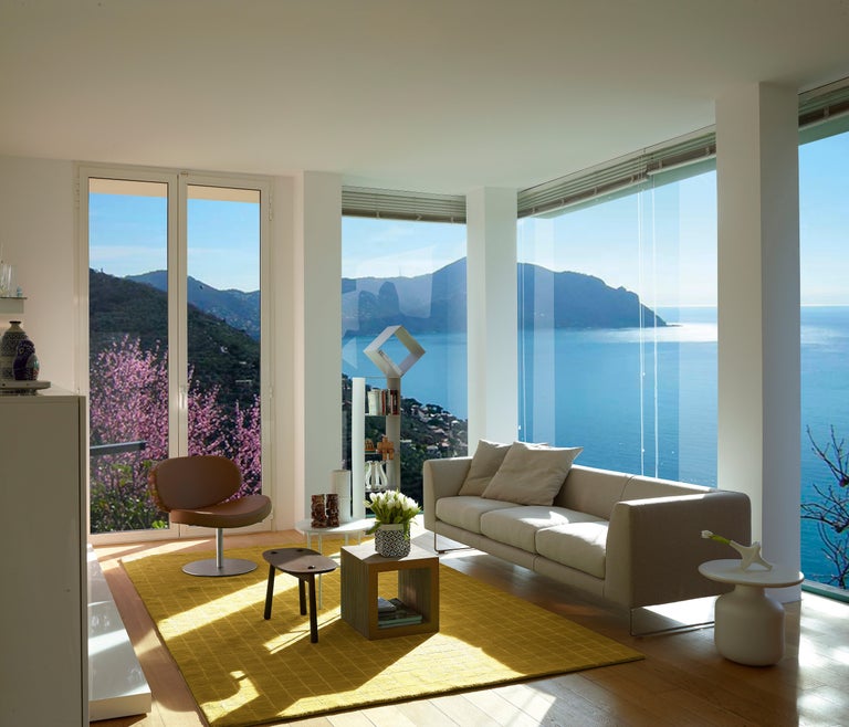 Sunset Armchair in Beech with Orange Hallingdal Fabric by Christophe ...