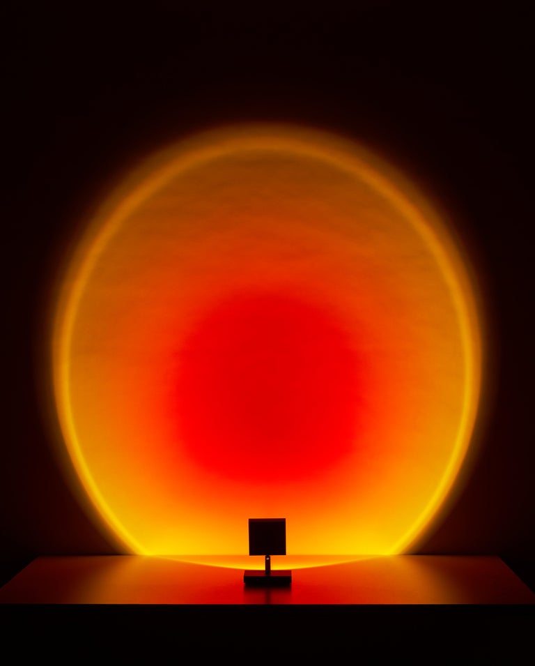 Sunset Red Halo Mini Table Lamp by Mandalaki For Sale at 1stDibs