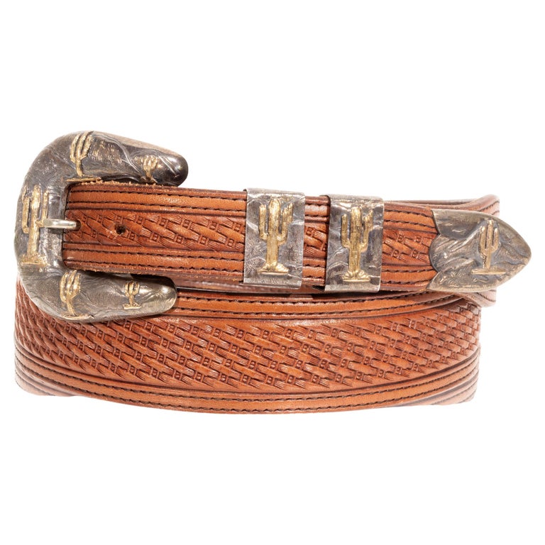 Sunset Trails Buckle on Vogt Belt For Sale at 1stDibs