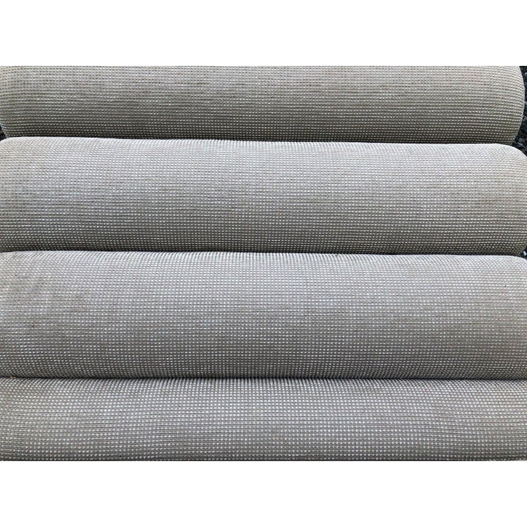 Super Chic Pair of Mid-Century Modern Channel Back Slipper Chairs at ...