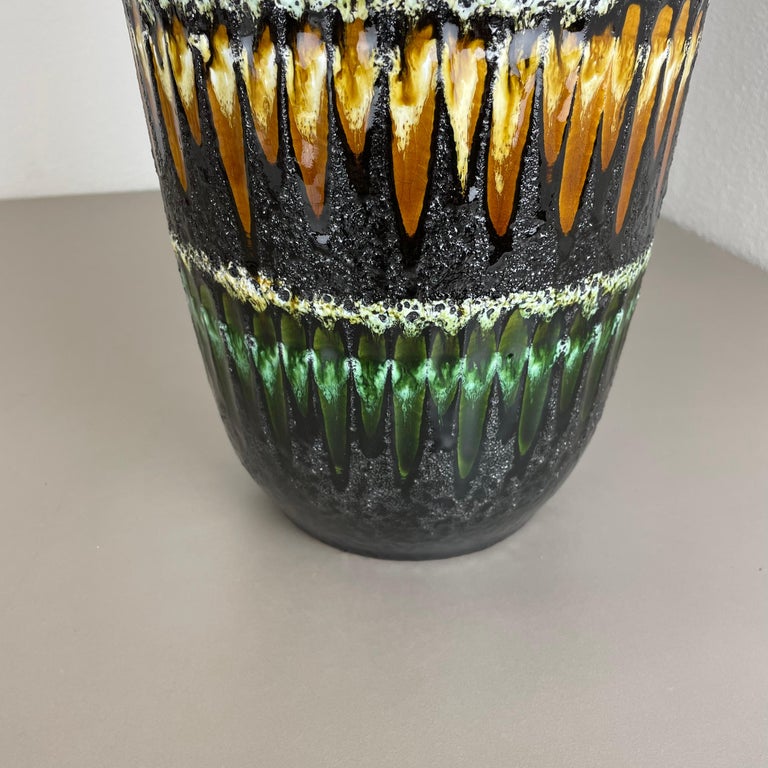 Super Color Crusty Fat Lava Blue Floor Vase Scheurich, Germany WGP ...