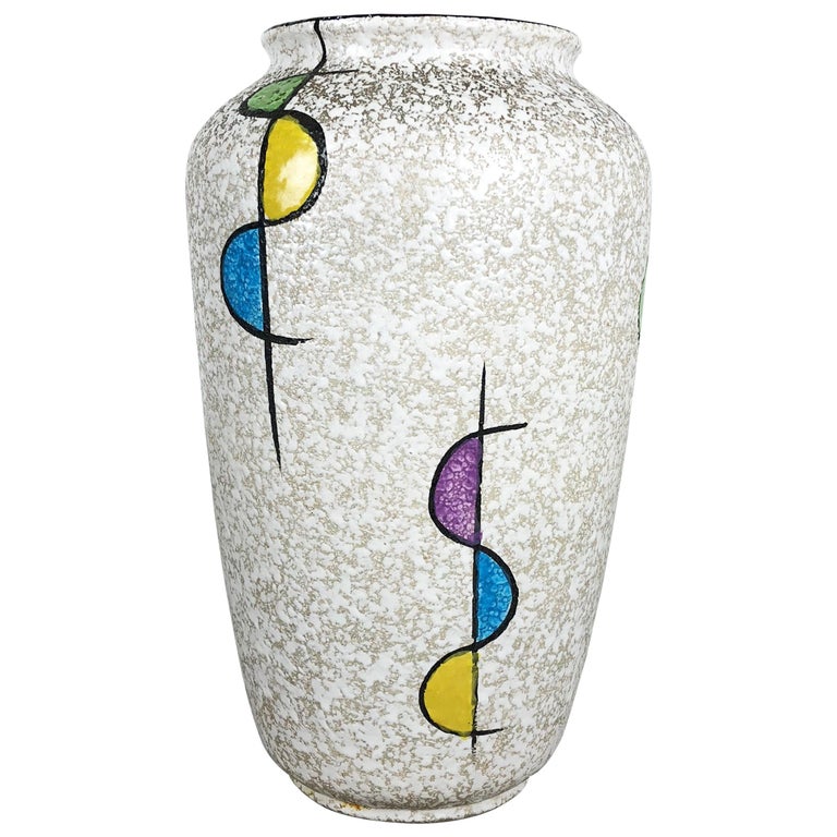 Superbunte Vase aus fetter Lava-Keramik "575 25" von Bay Ceramics ...