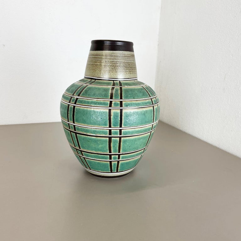 Super Large Ceramic Pottery Floor Vase by Marzi and Remy, Germany ...