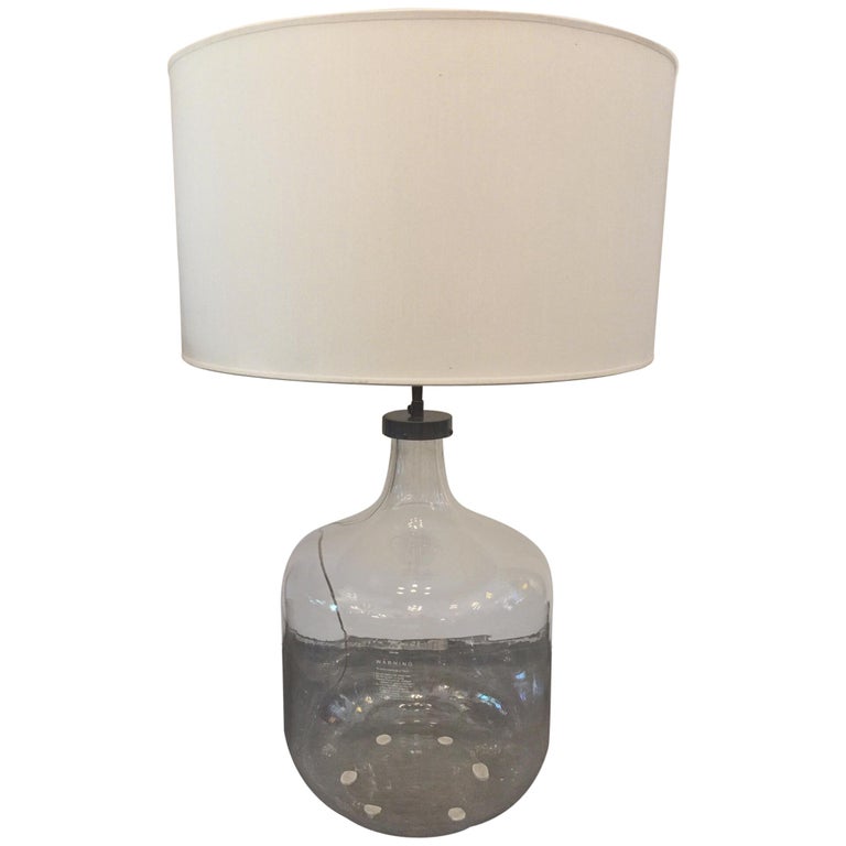 Super-Oversized Pyrex Laboratory Bottle Table Lamp For Sale at 1stDibs
