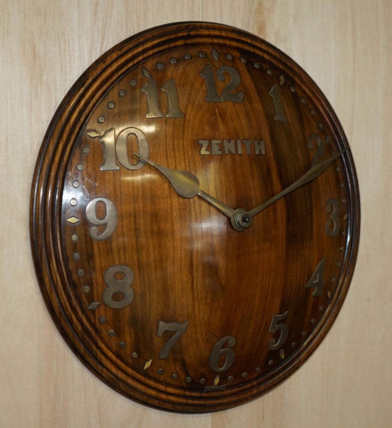 Super Rare Fully Restored 1920 Zenith Convex Wood and Bronze 18 Day ...