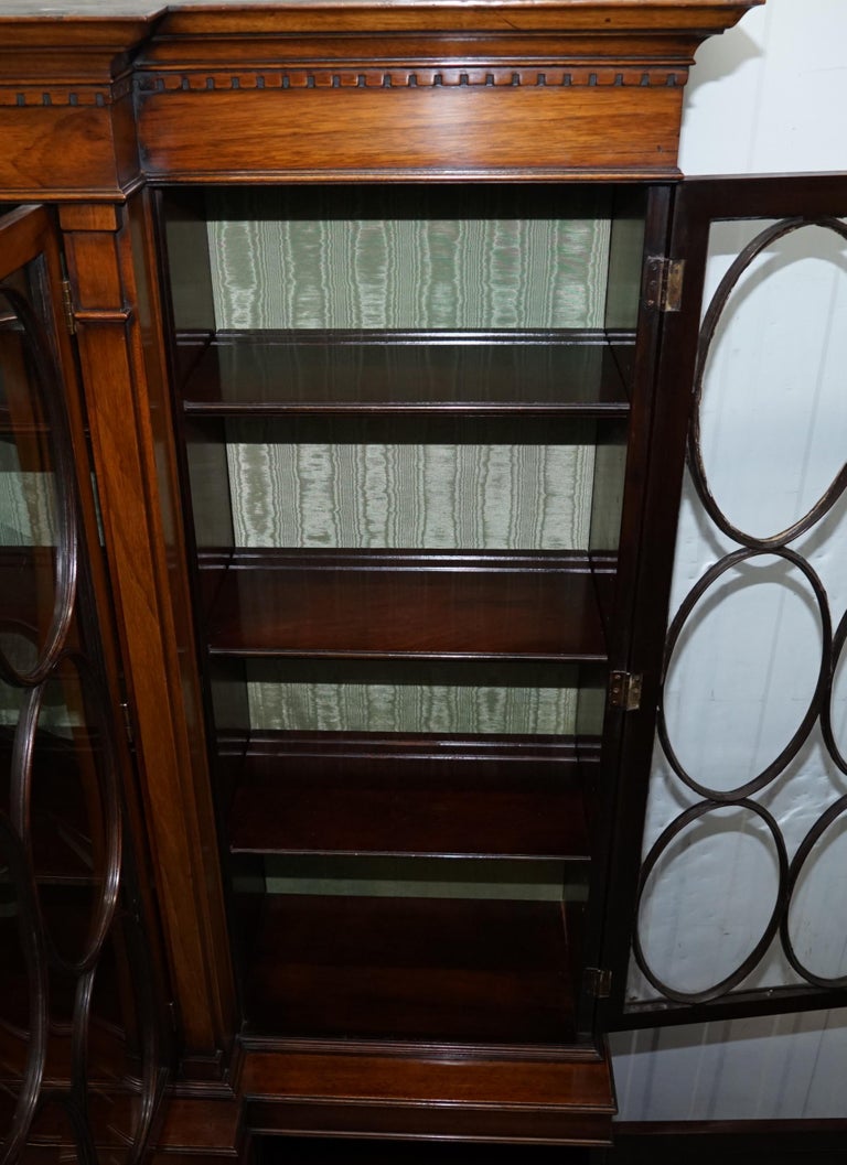 Super Rare Georgian Astral Oval Domed Glazed Breakfront Library ...