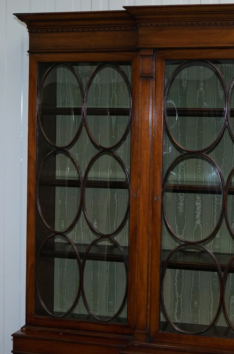 Super Rare Georgian Astral Oval Domed Glazed Breakfront Library ...