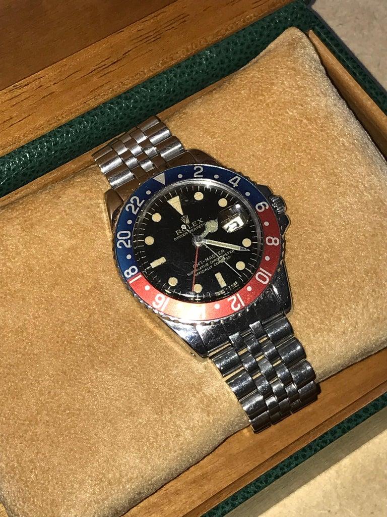 Super Rare Original 1966 Rolex GMT Master Pepsi Pan AM 1675 Little GMT ...
