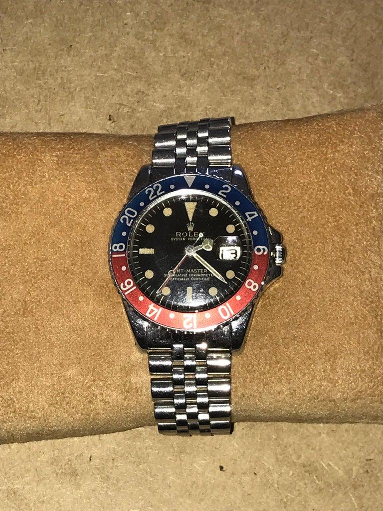 Super Rare Original 1966 Rolex GMT Master Pepsi Pan AM 1675 Little GMT ...