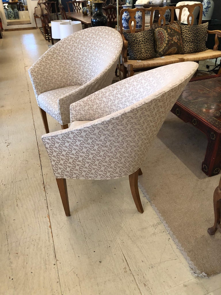 Super Stylish Asymmetrical Shaped Mid-Century Modern Club Chairs For ...