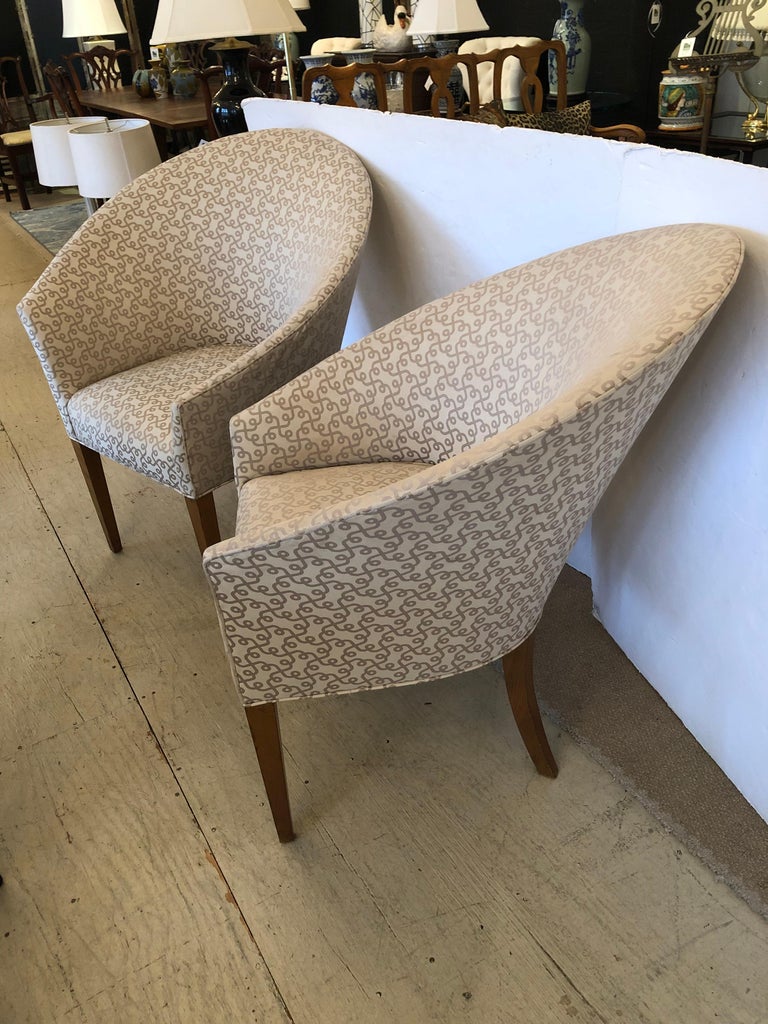 Super Stylish Asymmetrical Shaped Mid-Century Modern Club Chairs For ...