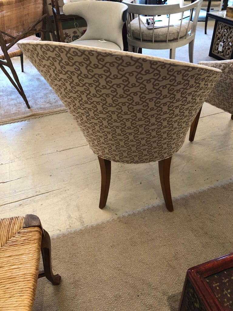 Super Stylish Asymmetrical Shaped Mid-Century Modern Club Chairs For ...