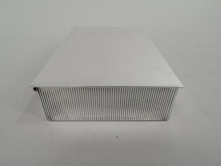 Super Stylish Mid-Century Modern Sterling Silver Box by Tiffany and Co ...